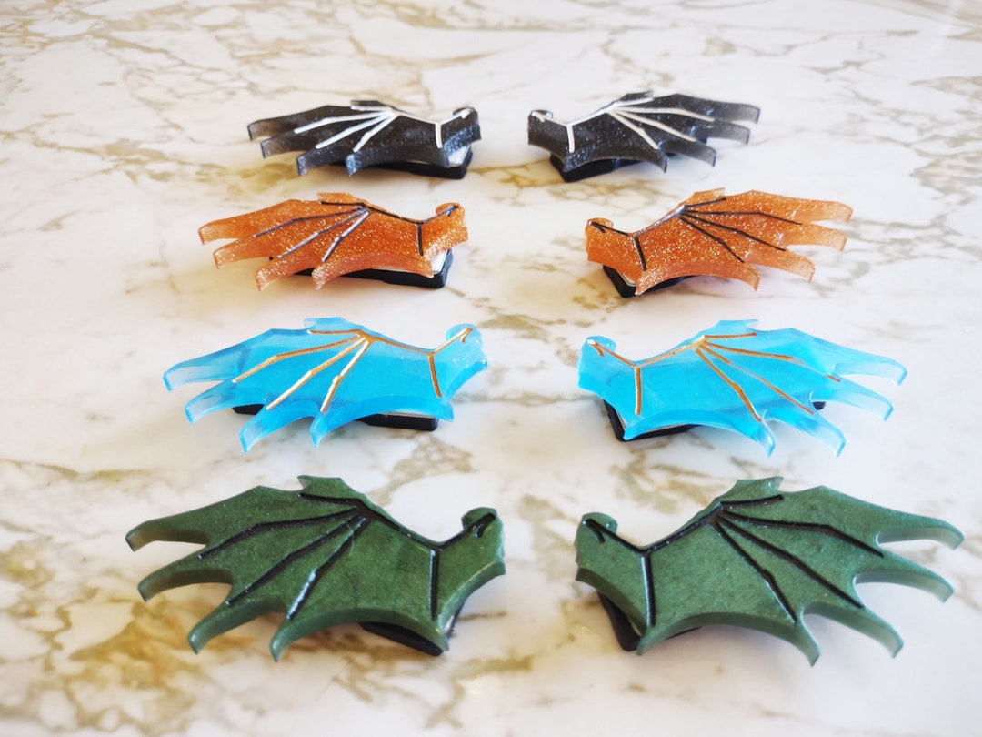 Dragon Wearable Wings Collar Pins - Lapel Pins - Made of Resin - Etsy
