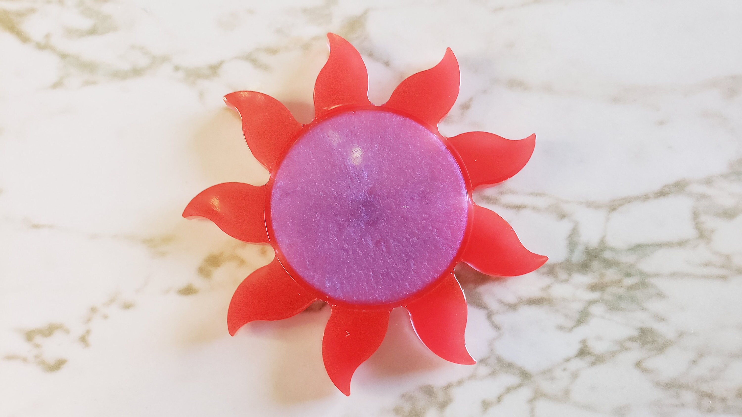 Sun Magnet Flame Sun Magnet Made of Resin | Etsy