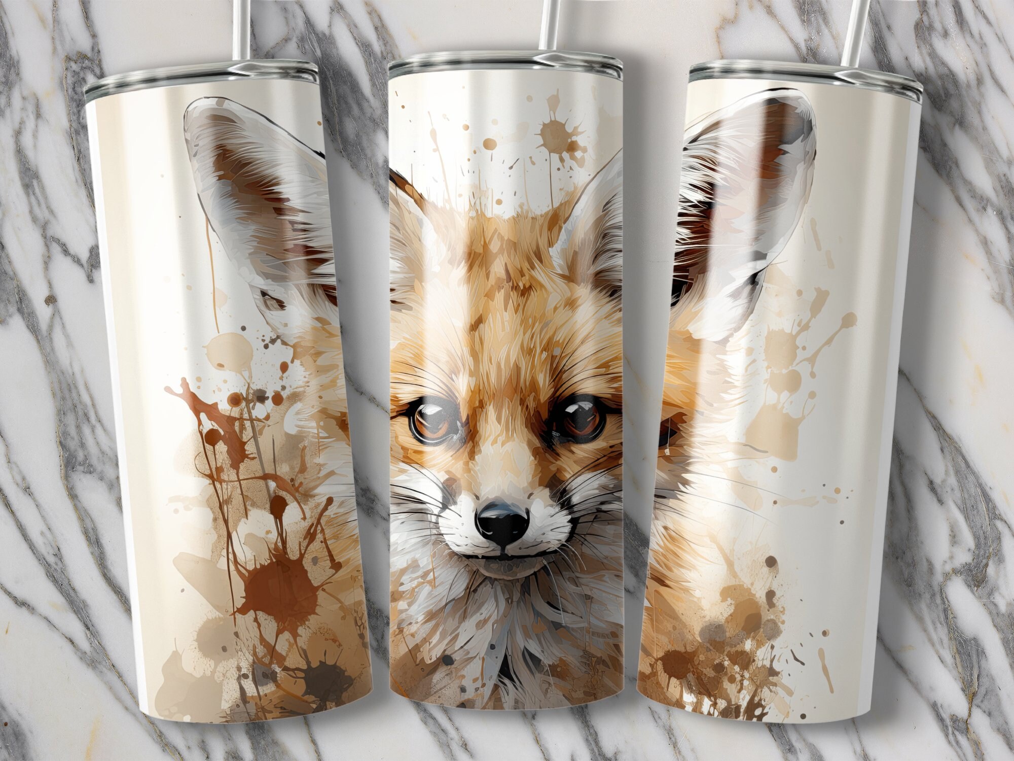 Fennec Fox Tumbler Wrap Fennec Fox PNG Fennec Fox Gift 20 Oz Ounce ...
