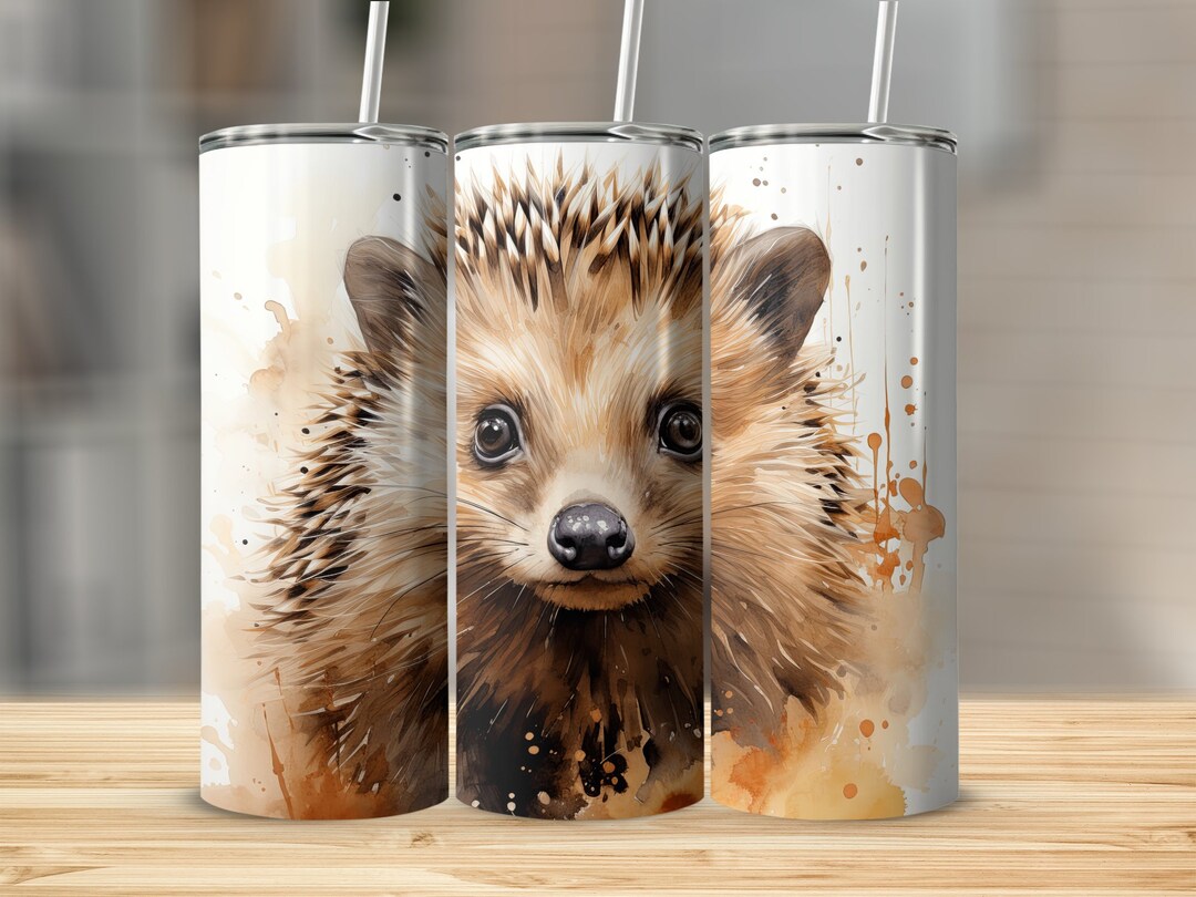 Hedgehog Tumbler Wrap Hedge Hog 20 Oz Ounce Skinny Tumbler Wrap ...
