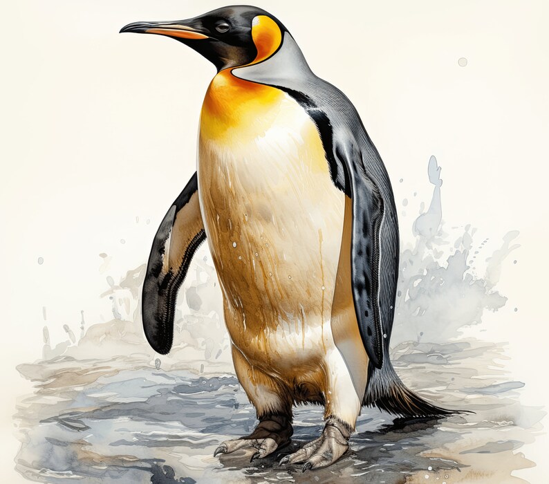 Emperor Penguin Penguin Art Penguin PNG 20 Oz Ounce Skinny Tumbler Wrap ...