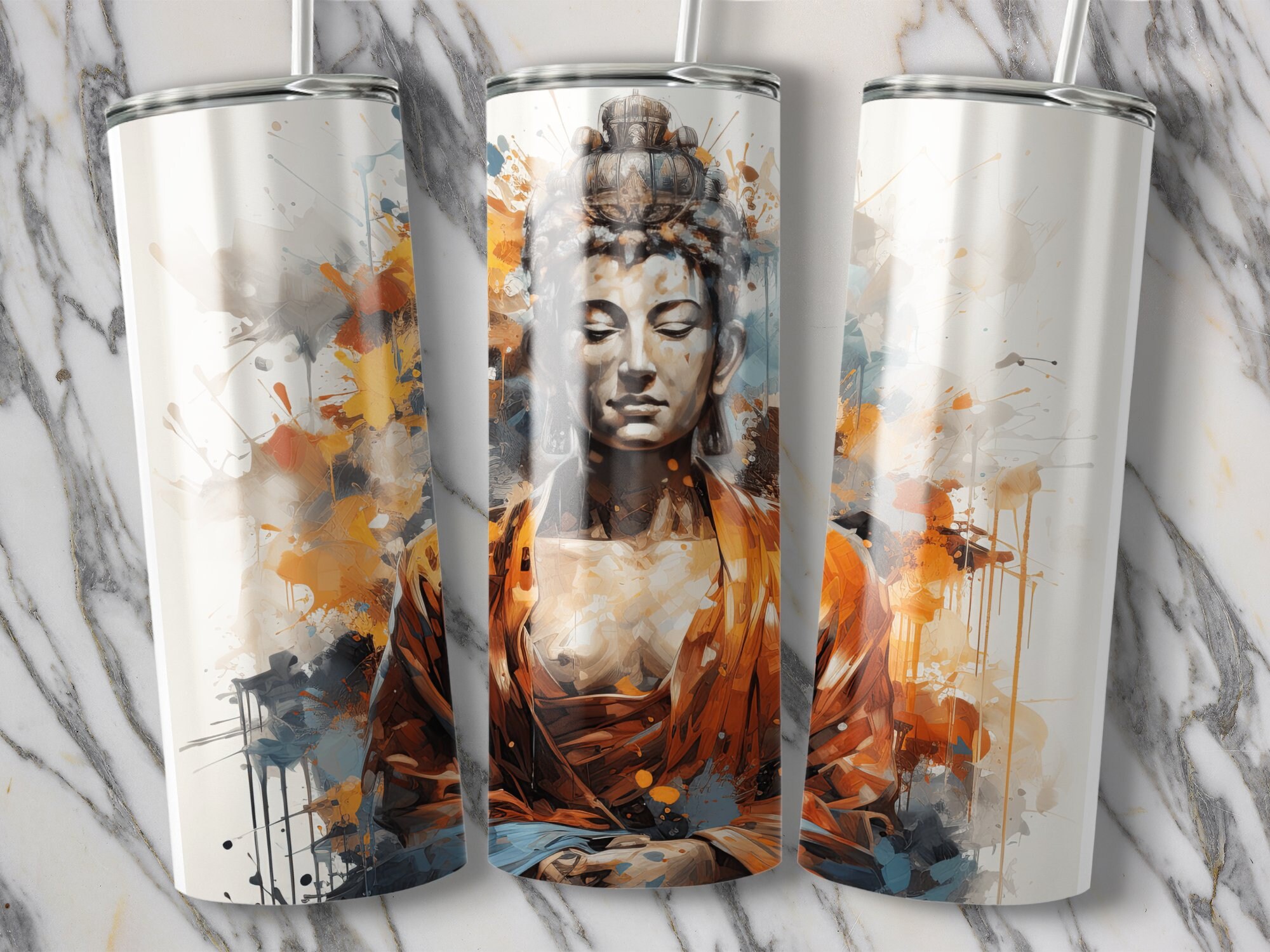 Gautam Buddha PNG Buddhism Symbol 20 Oz Ounce Skinny Tumbler Wrap ...