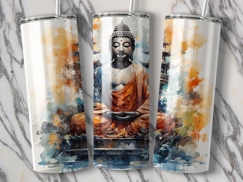 Gautam Buddha PNG Buddhism Symbol 20 Oz Ounce Skinny Tumbler Wrap ...