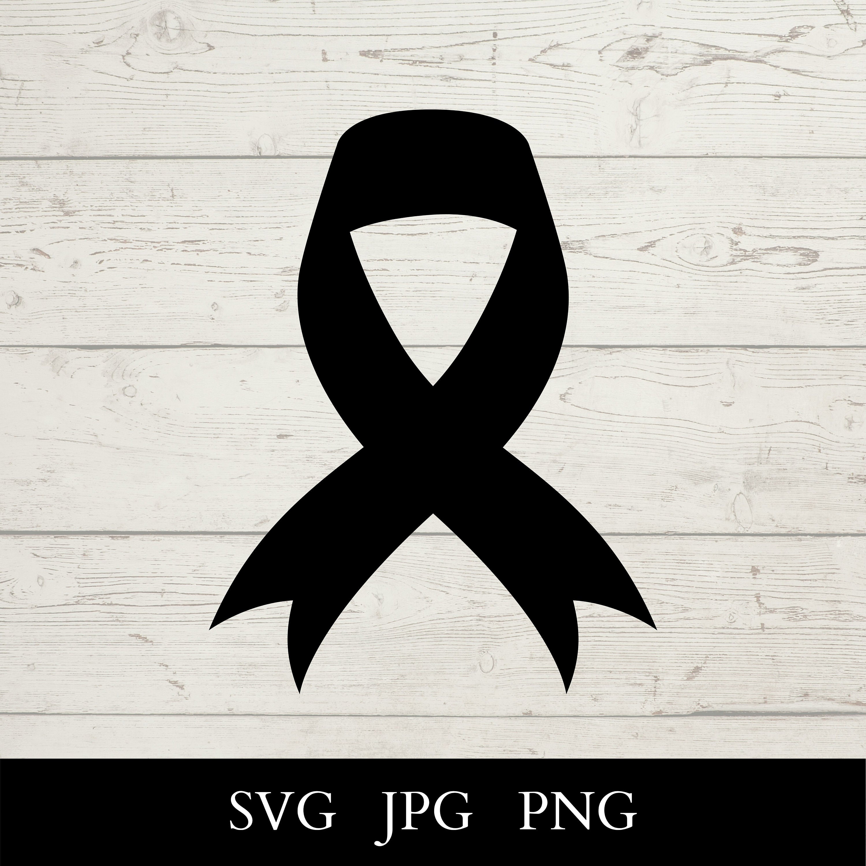 Cancer Ribbon SVG | Cancer Ribbon Clipart | Cancer Ribbon Silhouette ...