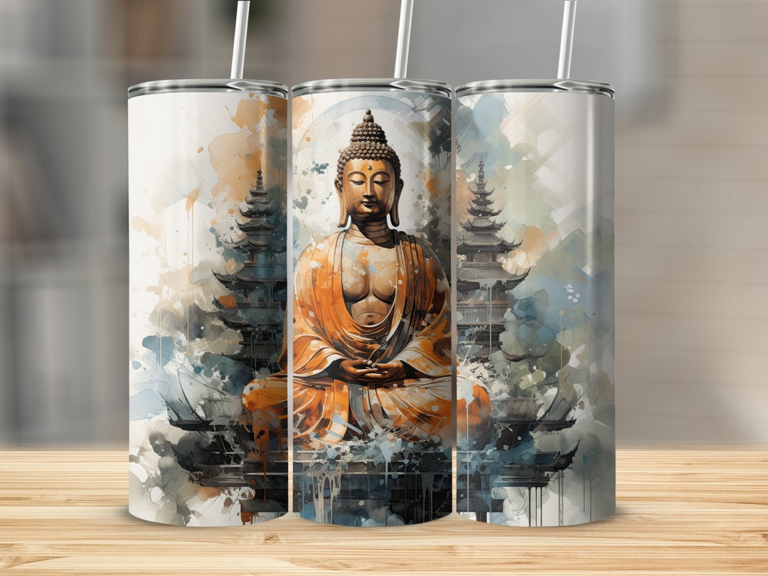 Gautam Buddha PNG Buddhism Symbol 20 Oz Ounce Skinny Tumbler Wrap ...