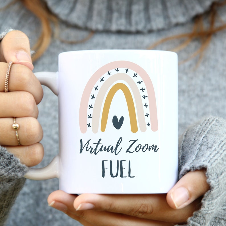 Virtual Zoom Mom Gift Virtual Zoom Coffee Mug Virtual Zoom - Etsy