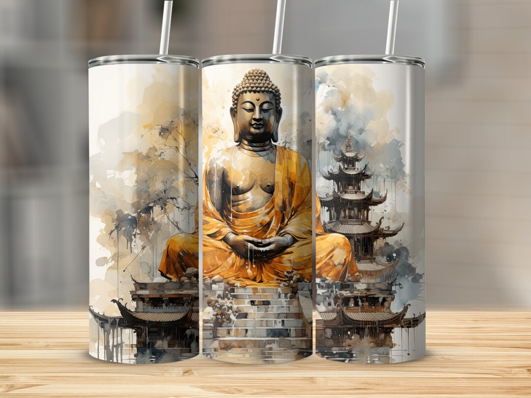 Gautam Buddha PNG Buddhism Symbol 20 Oz Ounce Skinny Tumbler Wrap ...