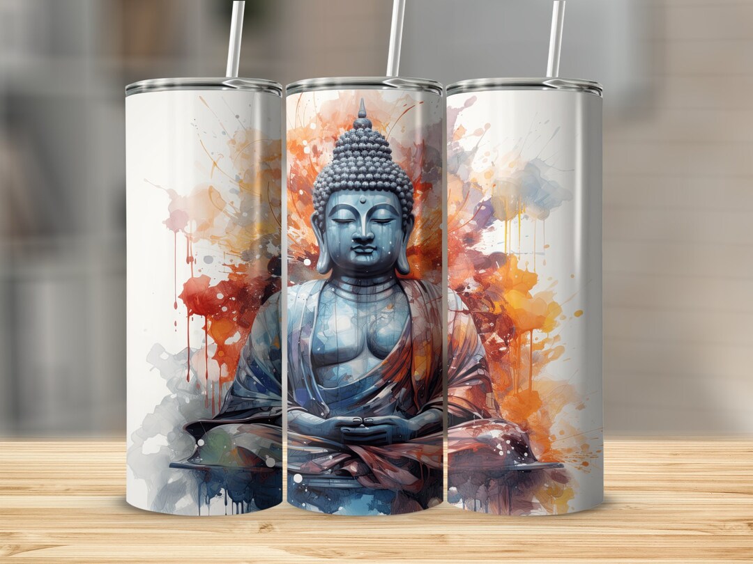 Gautam Buddha PNG Buddhism Symbol 20 Oz Ounce Skinny Tumbler Wrap ...
