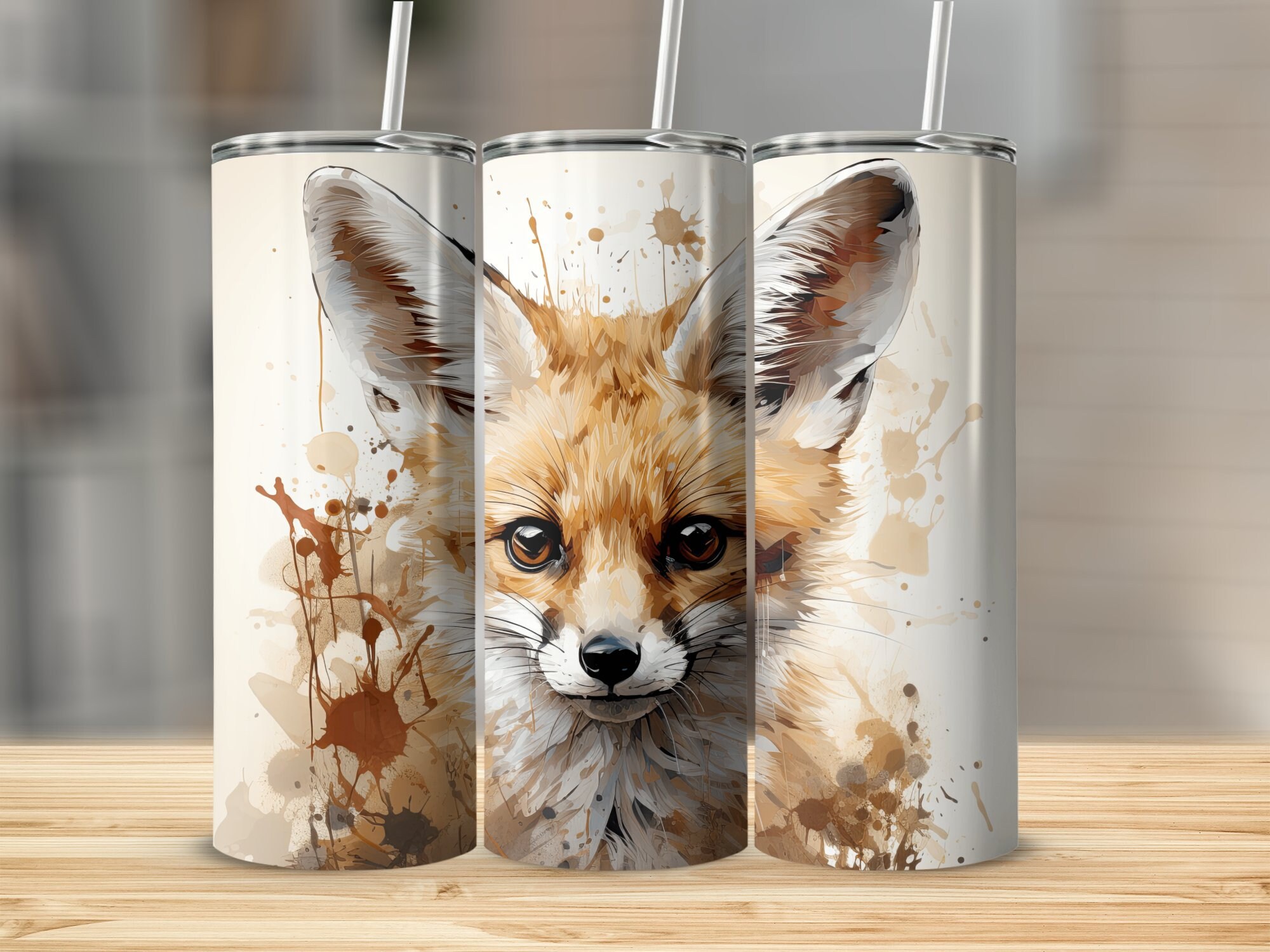 Fennec Fox Tumbler Wrap Fennec Fox PNG Fennec Fox Gift 20 Oz Ounce ...