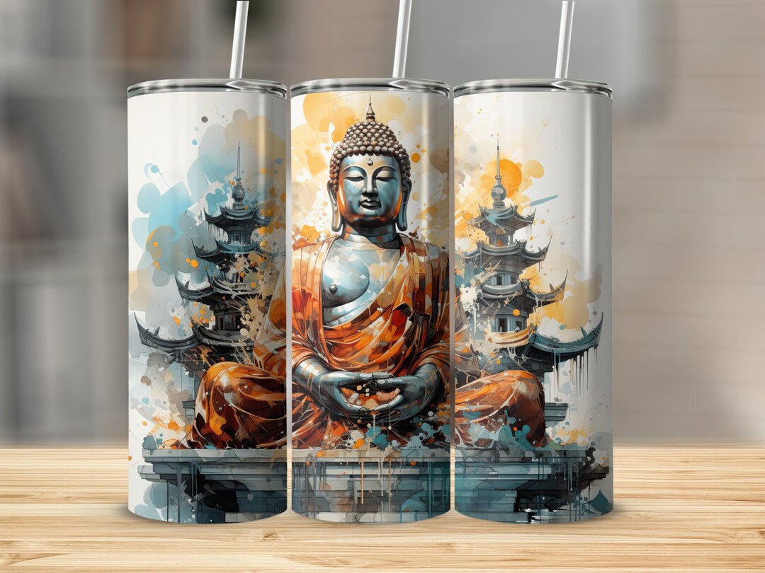 Gautam Buddha PNG Buddhism Symbol 20 Oz Ounce Skinny Tumbler Wrap ...