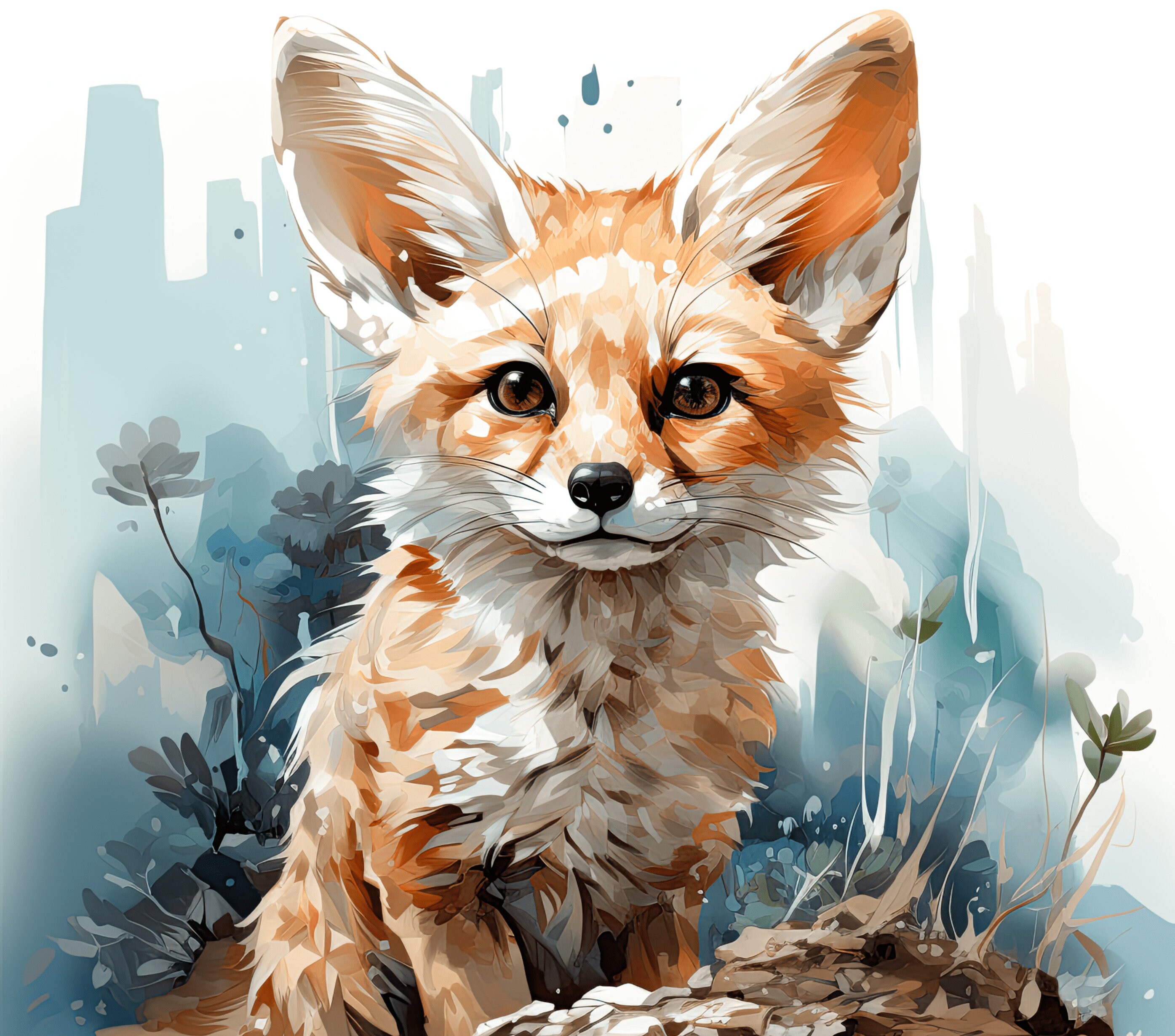 Fennec Fox Tumbler Wrap Fennec Fox PNG Fennec Fox Gift 20 Oz Ounce ...