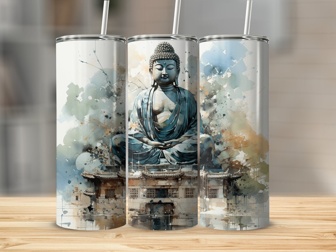 Gautam Buddha PNG Buddhism Symbol 20 Oz Ounce Skinny Tumbler Wrap ...