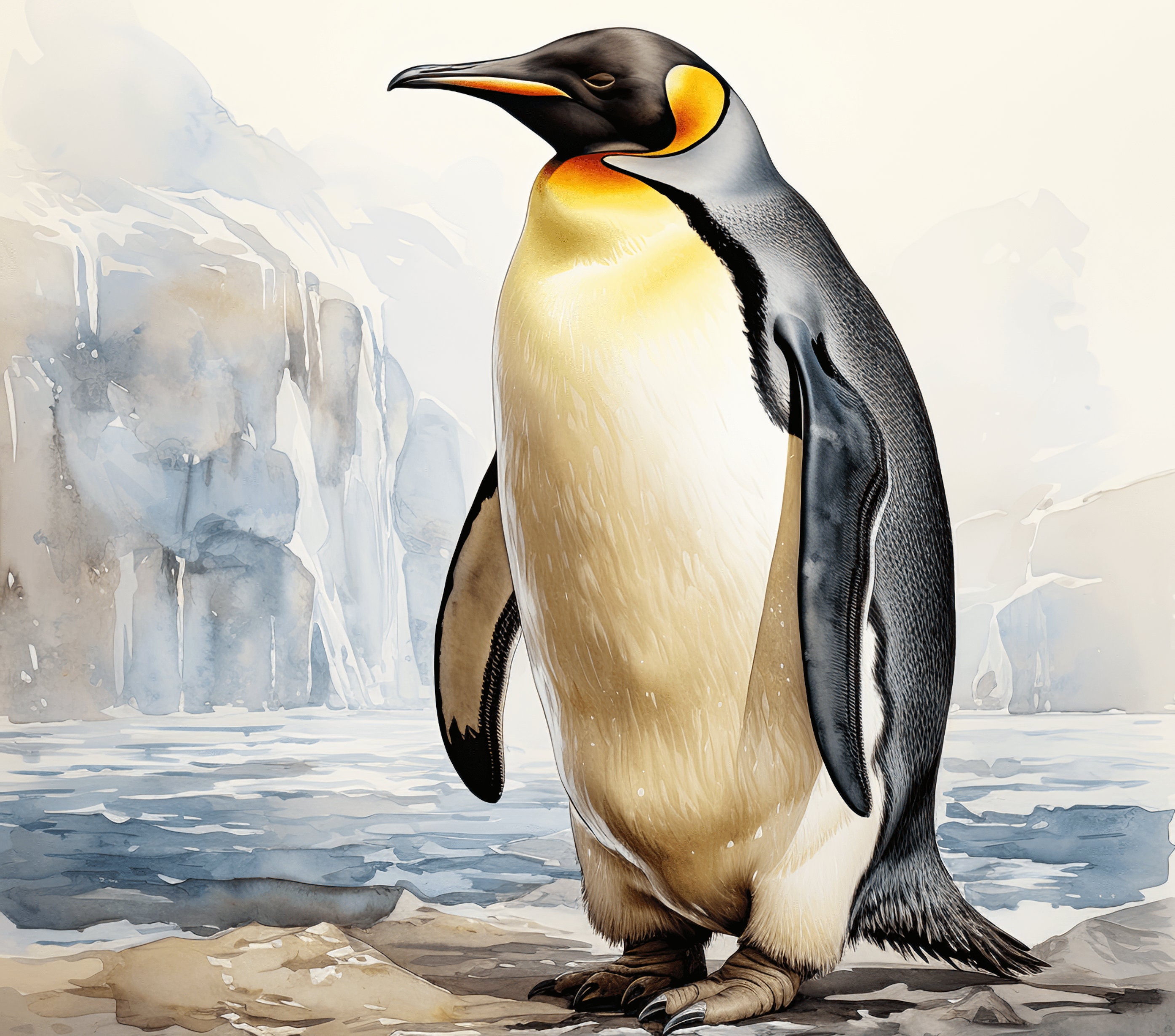 Emperor Penguin Penguin Art Penguin PNG 20 Oz Ounce Skinny Tumbler Wrap ...