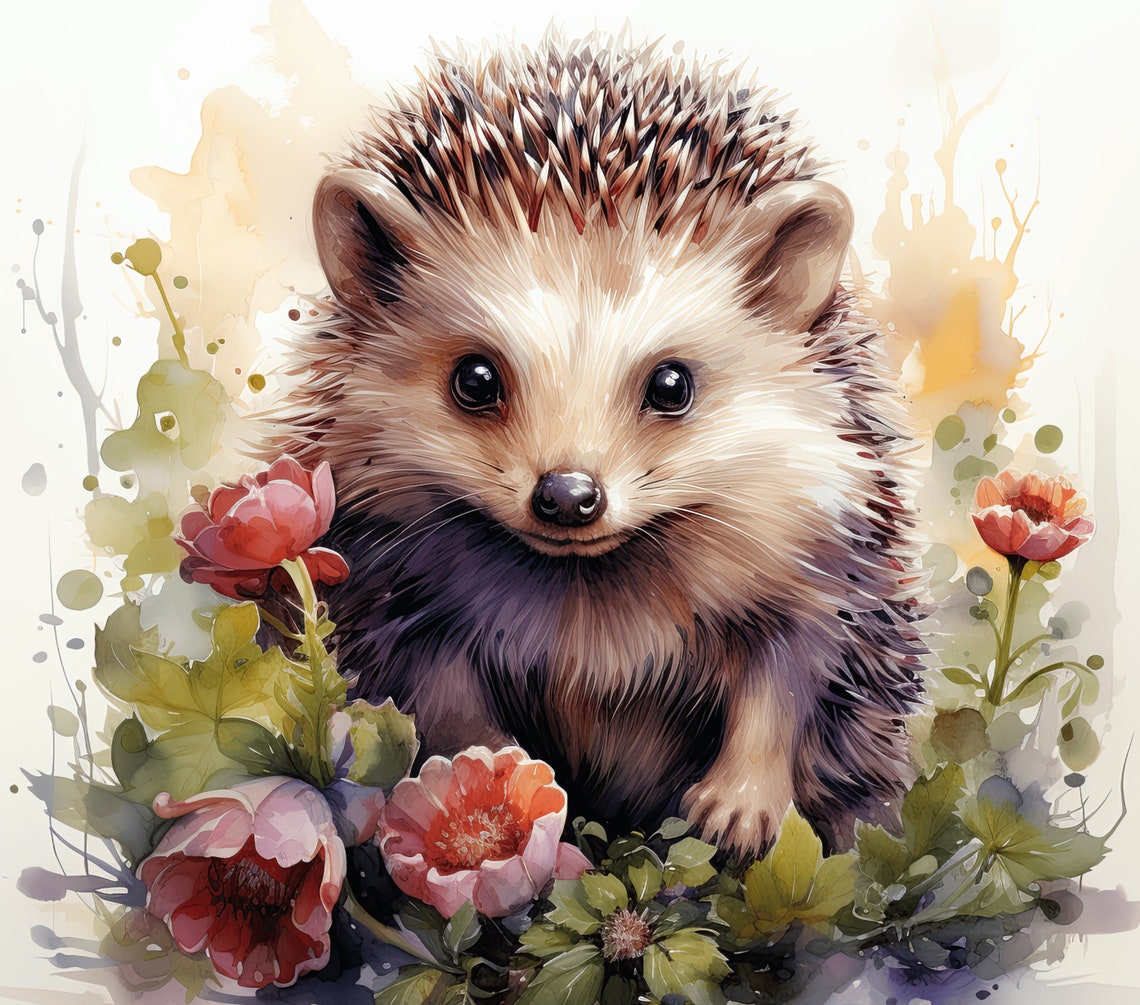 Hedgehog Tumbler Wrap Hedge Hog 20 Oz Ounce Skinny Tumbler Wrap ...