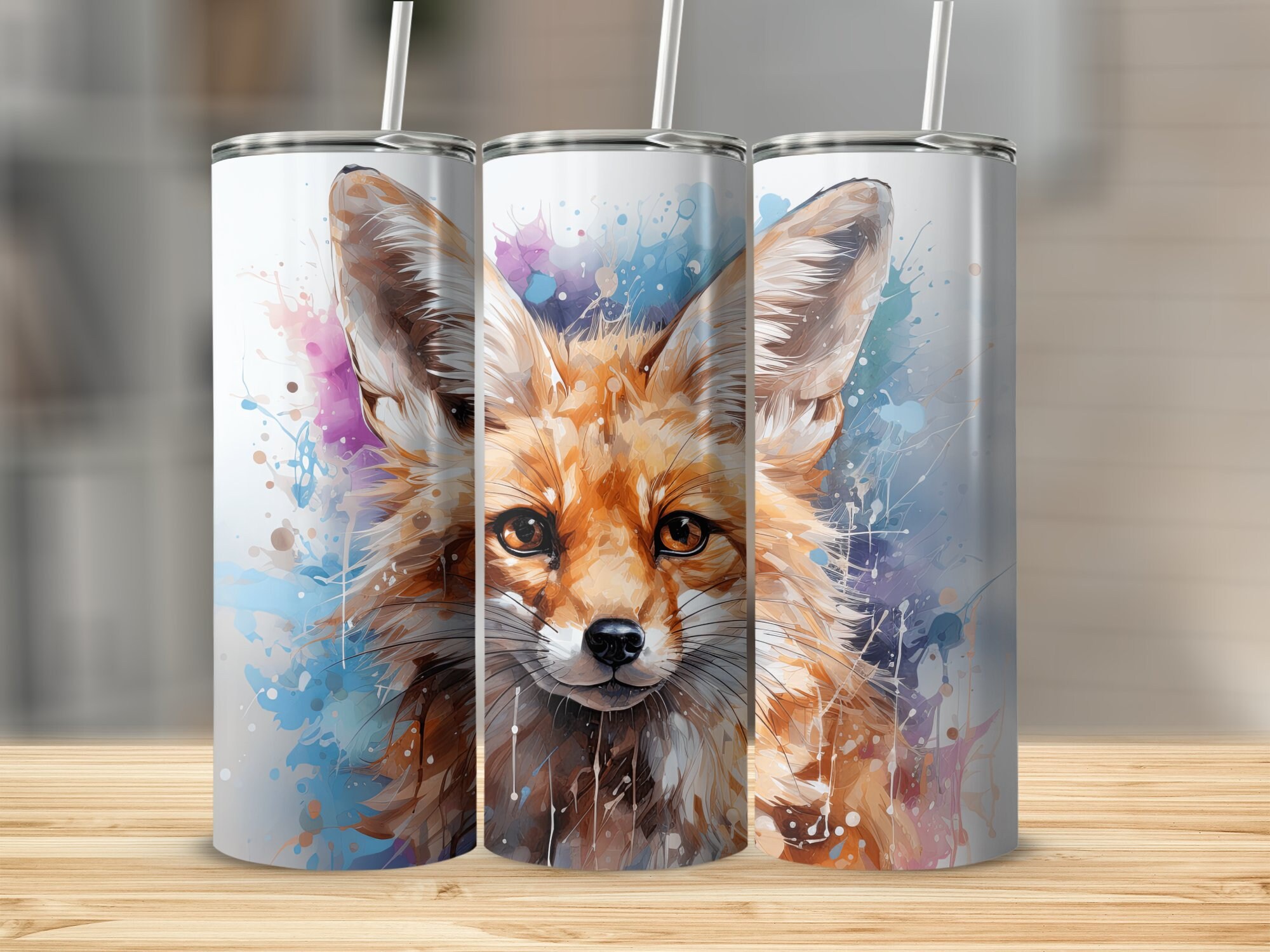 Fennec Fox Tumbler Wrap Fennec Fox PNG Fennec Fox Gift 20 Oz Ounce ...