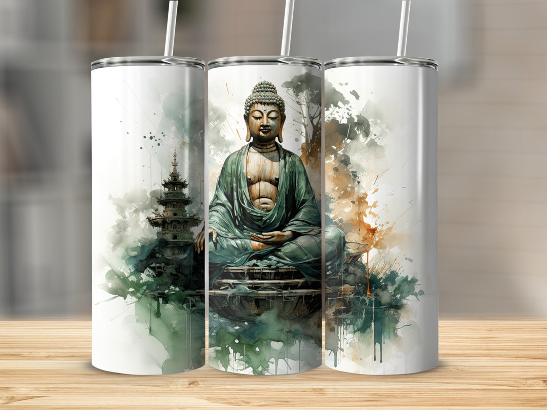 Gautam Buddha PNG Buddhism Symbol 20 Oz Ounce Skinny Tumbler Wrap ...