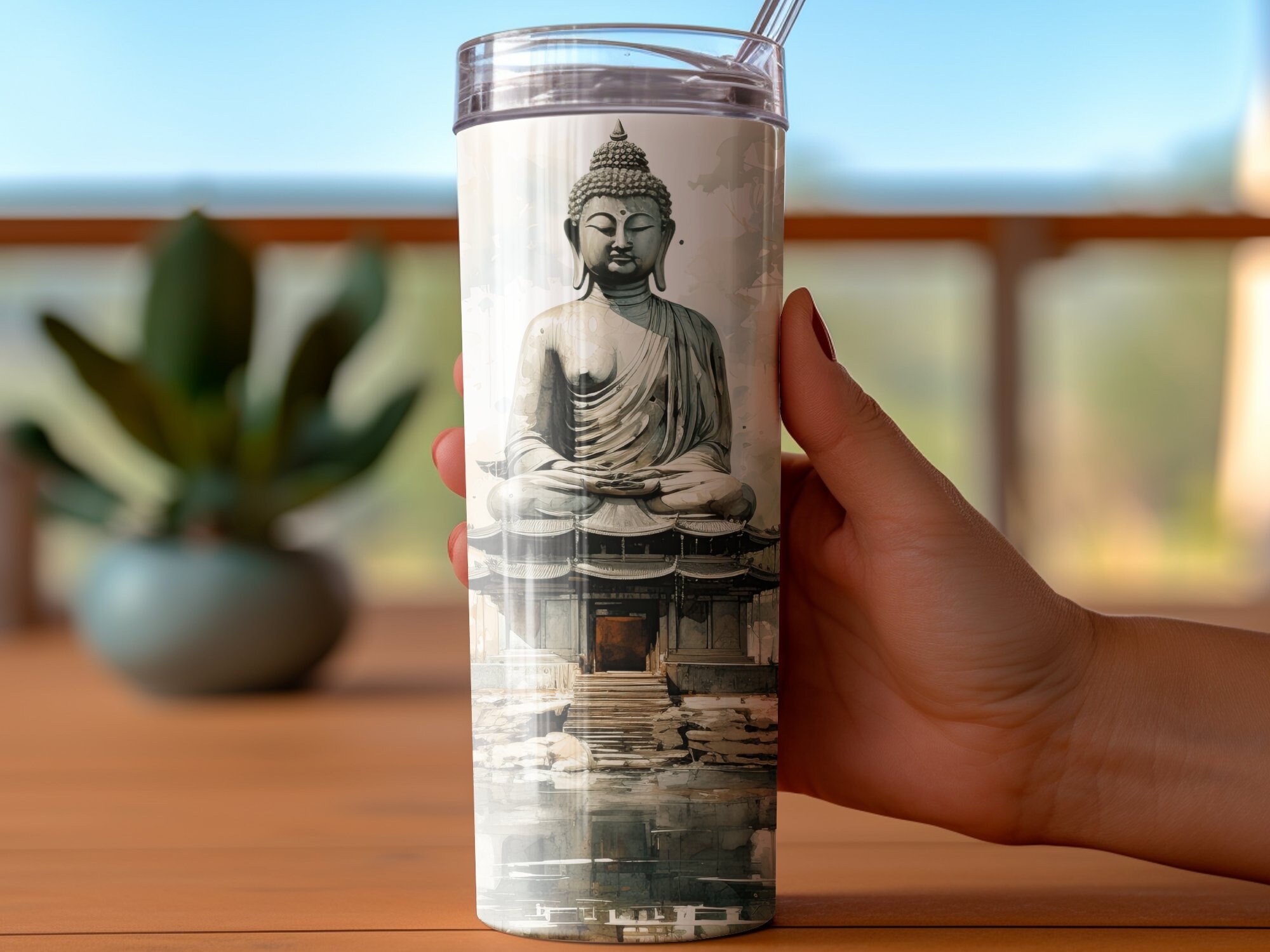 Gautam Buddha PNG Buddhism Symbol 20 Oz Ounce Skinny Tumbler Wrap ...