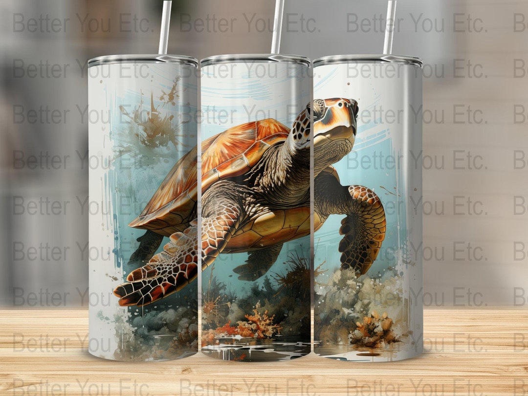 Turtle Tumbler Wrap Sea Turtle Tumbler Wrap 20 Oz Ounce Skinny Tumbler ...