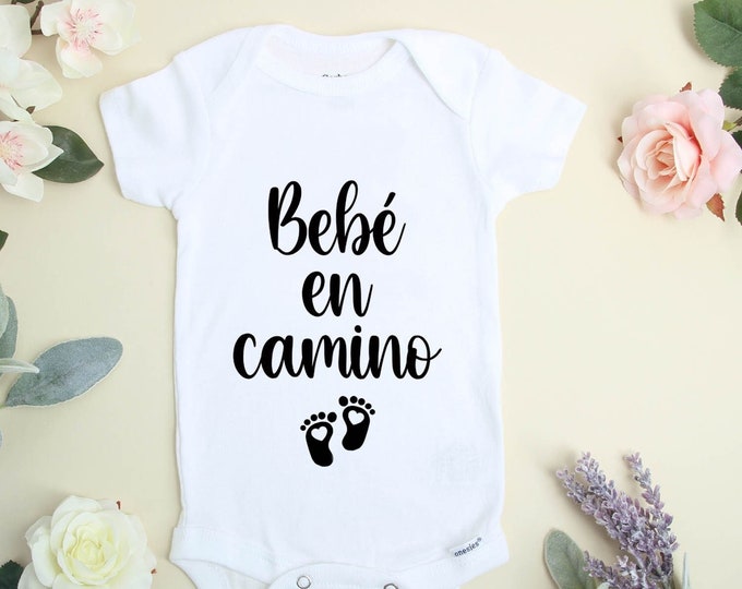 Hola Papá Nos Vemos Pronto Bodysuit, Bebe En Camino, Spanish Pregnancy ...