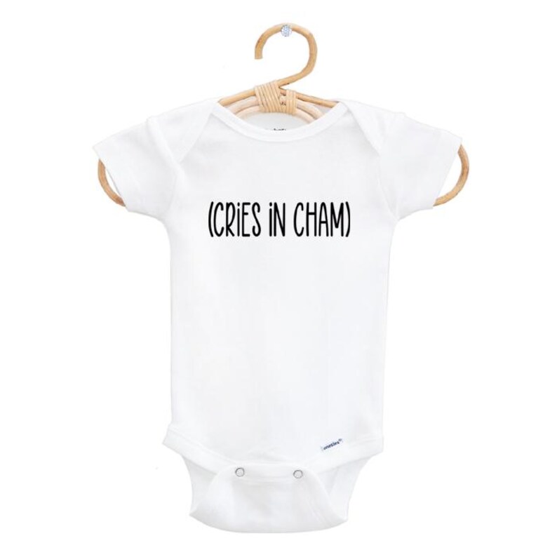 Cries in Cham Baby Outfit, Funny Baby Clothing, Pregnancy Announcement ...