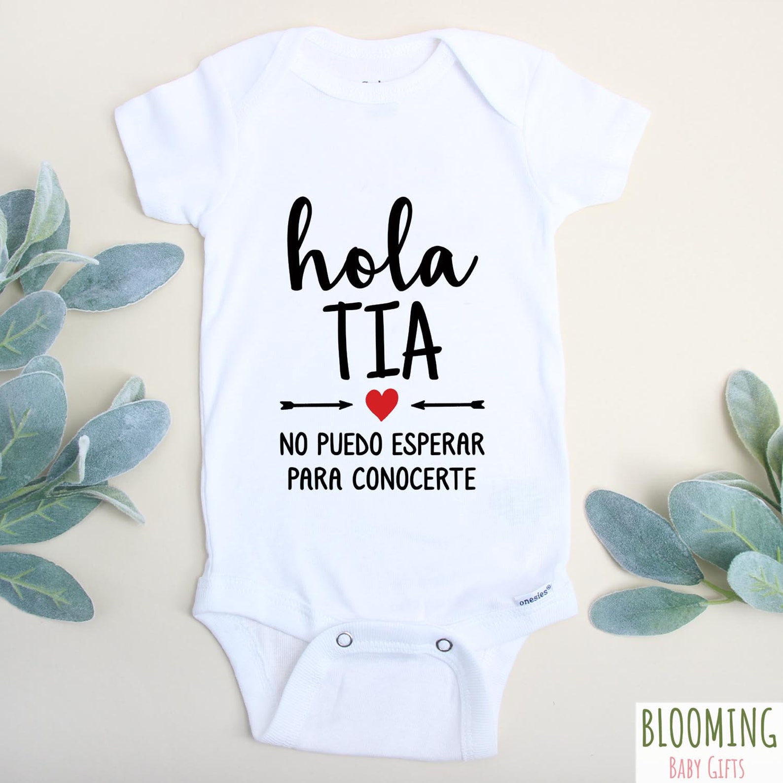 Hola Tia Spanish Onesie® Spanish Bodysuit Pregnancy - Etsy Hola Tia Spanish Onesie® Spanish Bodysuit Pregnancy - Etsy