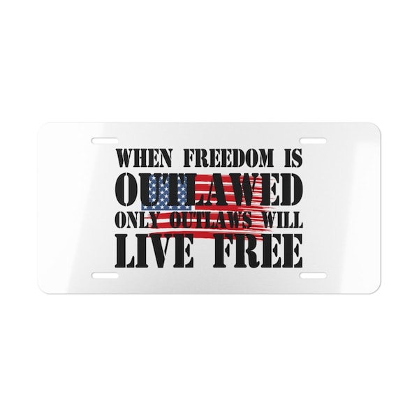 Outlaw License Plate - Etsy