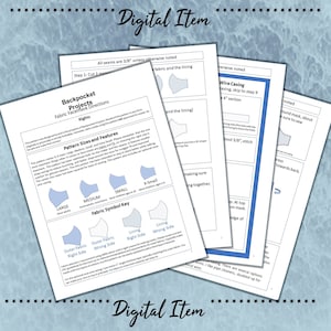 Four Size Face Mask Pattern and Instructions | Large | Medium | Small ...