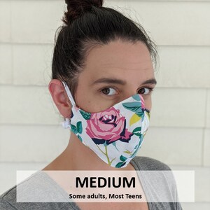 Four Size Face Mask Pattern and Instructions | Large | Medium | Small ...