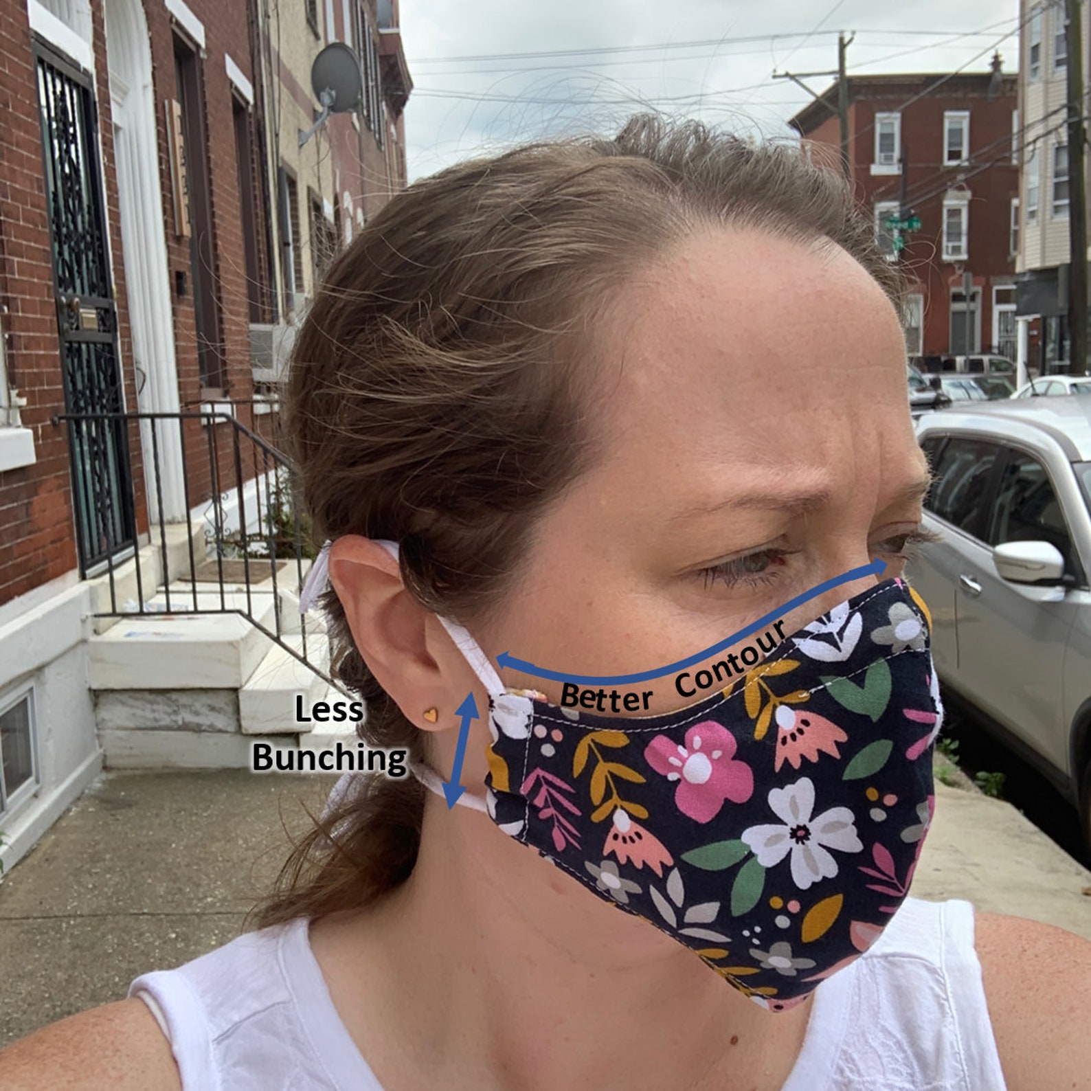 Four Size Face Mask Pattern and Instructions Large Medium | Etsy