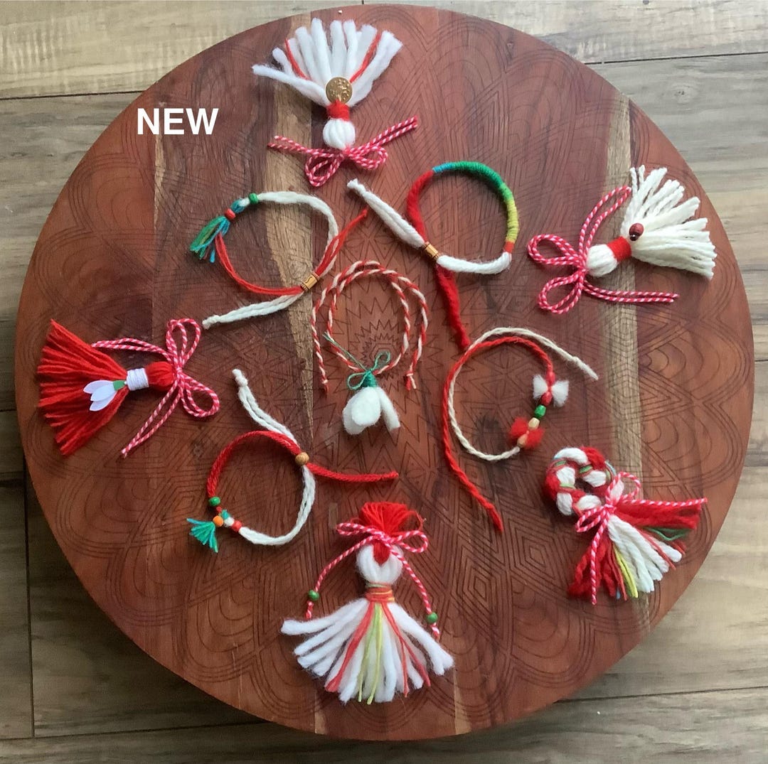 Traditional Handmade Woolen Martenitsa Bracelets and Pins/home ...
