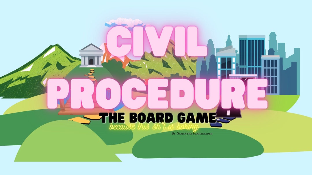 Civil Procedure the (incomplete) Board Game - Etsy