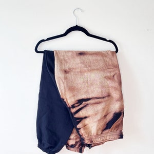 Bleach Tie Dye Sweatpants, Split Dye, Half N Half, Bleached Black, Acid ...
