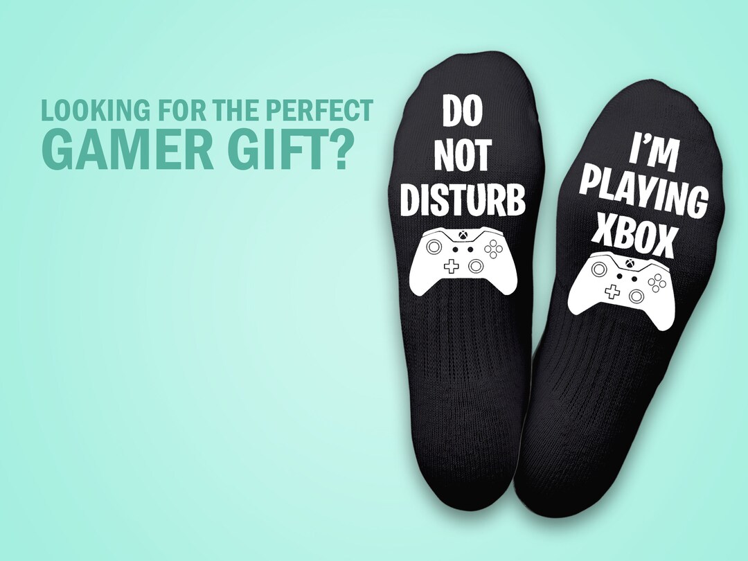 Do Not Disturb I'm Playing Xbox Gaming Socks Perfect for Gamers ...