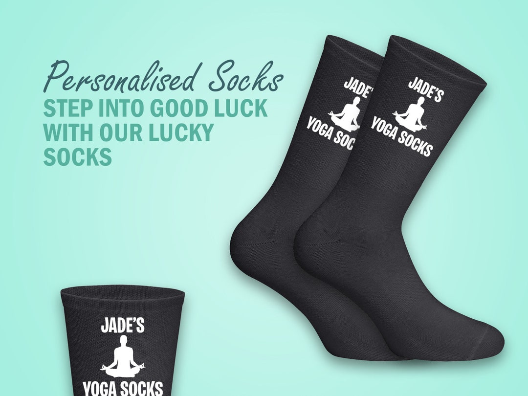 Namaste Feet: Personalised Yoga Socks - Personalised With Your Name for ...
