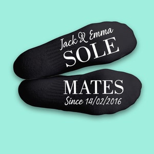 Personalised Sole Mates Socks - Custom Socks for Anniversary - Add Your ...