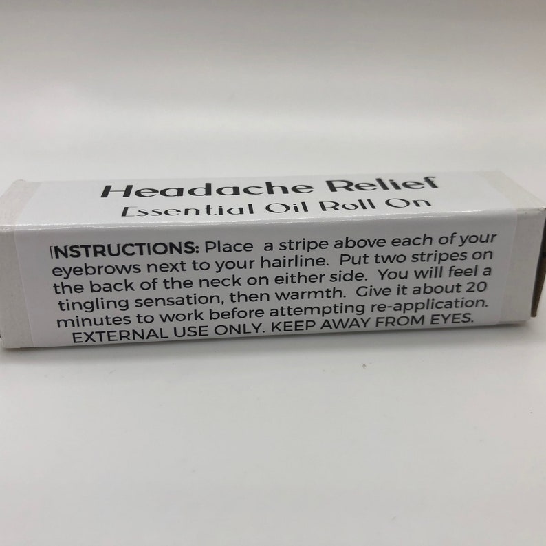 Lavender Peppermint Essential Oil Roll on Headache Relief Stick - Etsy