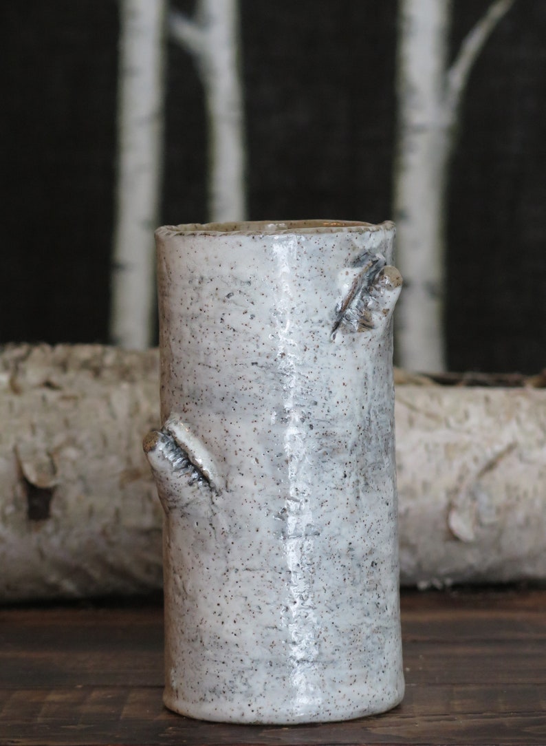 Artisan Pottery Birch Medium Vase - Etsy