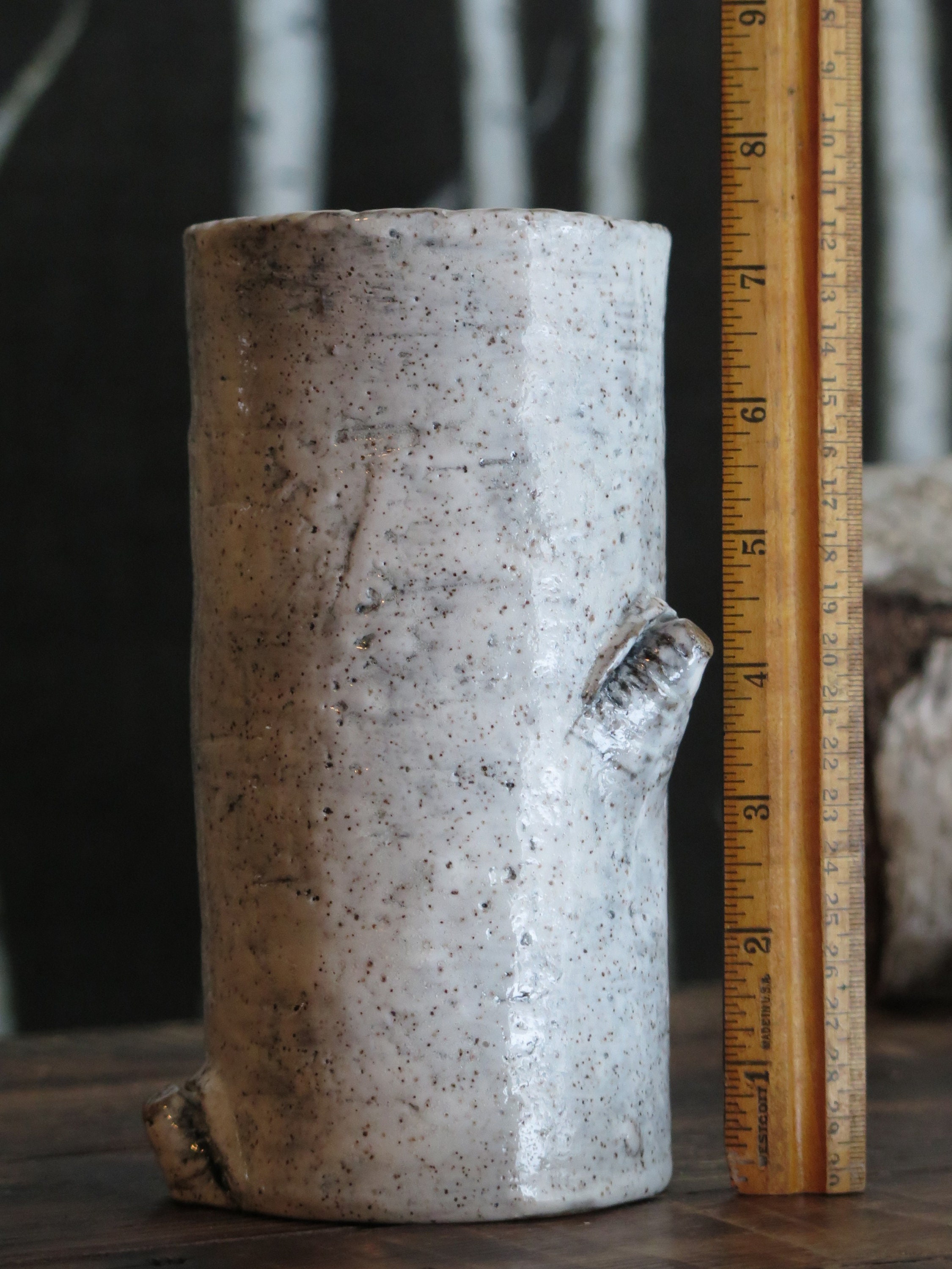 Artisan Pottery Birch Medium Vase - Etsy