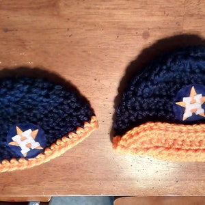 Crochet Houston Astros Fan Beanie With Patch With or Without Brim or ...