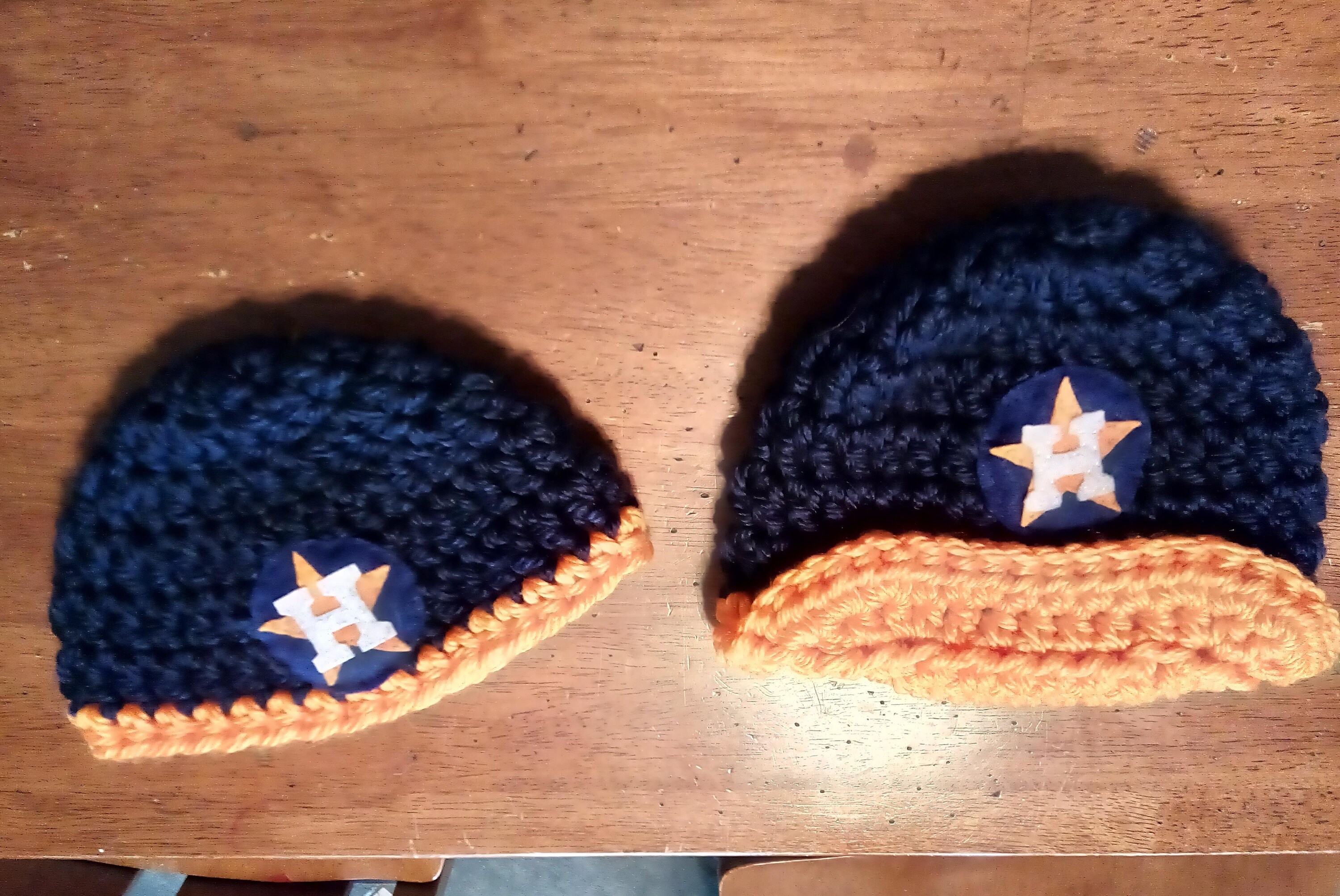 Crochet Houston Astros Fan Beanie With Patch With or Without - Etsy