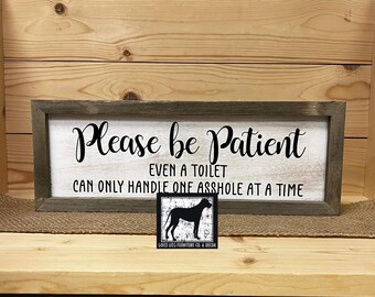 Sarcastic Bathroom Signs - Etsy