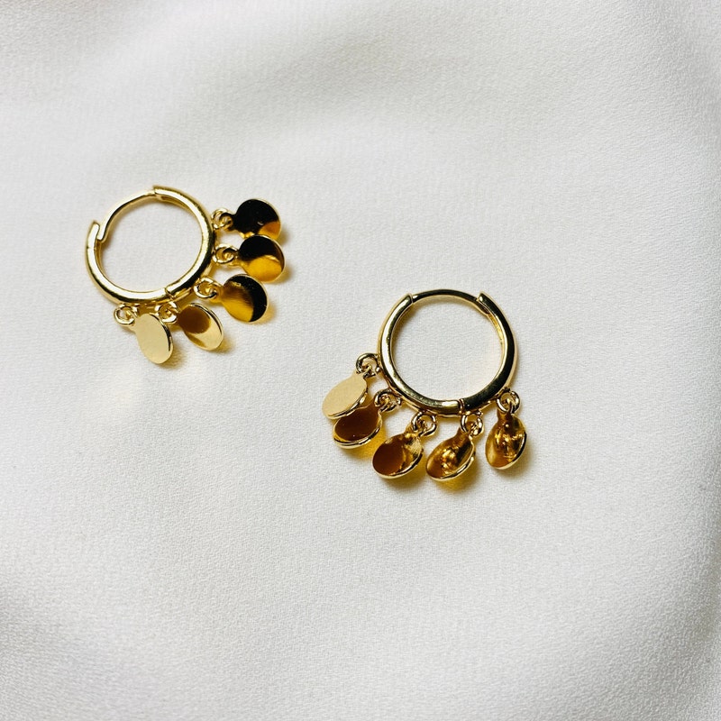 Dangle Coin Earrings - Etsy