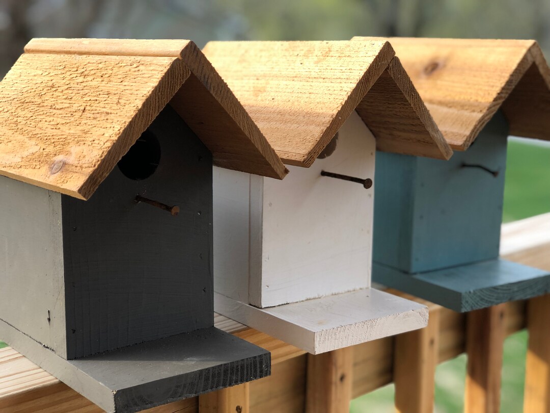 Bird House, Wood Birdhouse, Cedar Birdhouse, Pine Birdhouse, Wren House ...