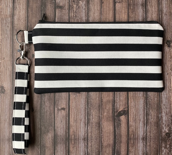 Striped Zipper Pouch | Etsy
