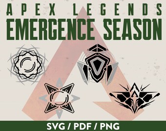 Apex Legends SVG Download Vector Logo Pack Gibraltar | Etsy