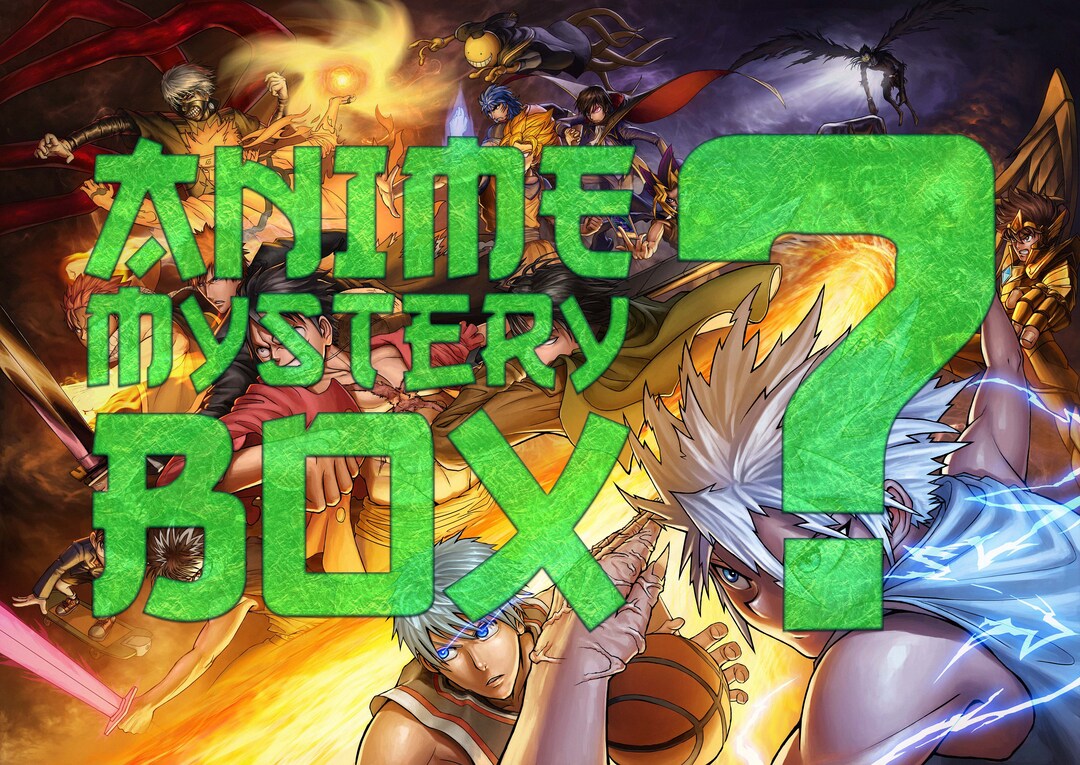 Anime Mystery Box, Anime Theme Gift Box up to 7 Different Surprises ...
