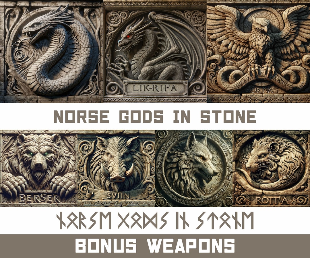 Bloodsworn Saga Gods Digital Art Collection - Norse Mythology Inspired ...