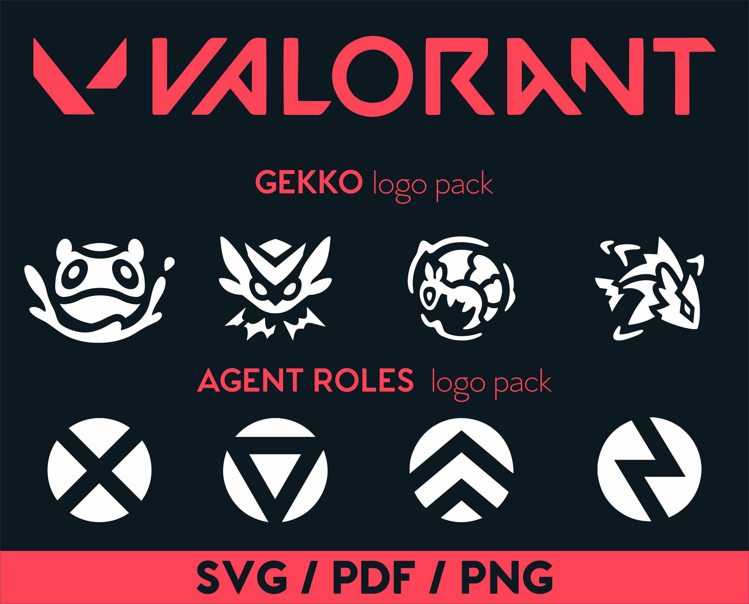 Valorant Gekko Agent SVG PNG PDF Abilities Agent Roles - Etsy Canada