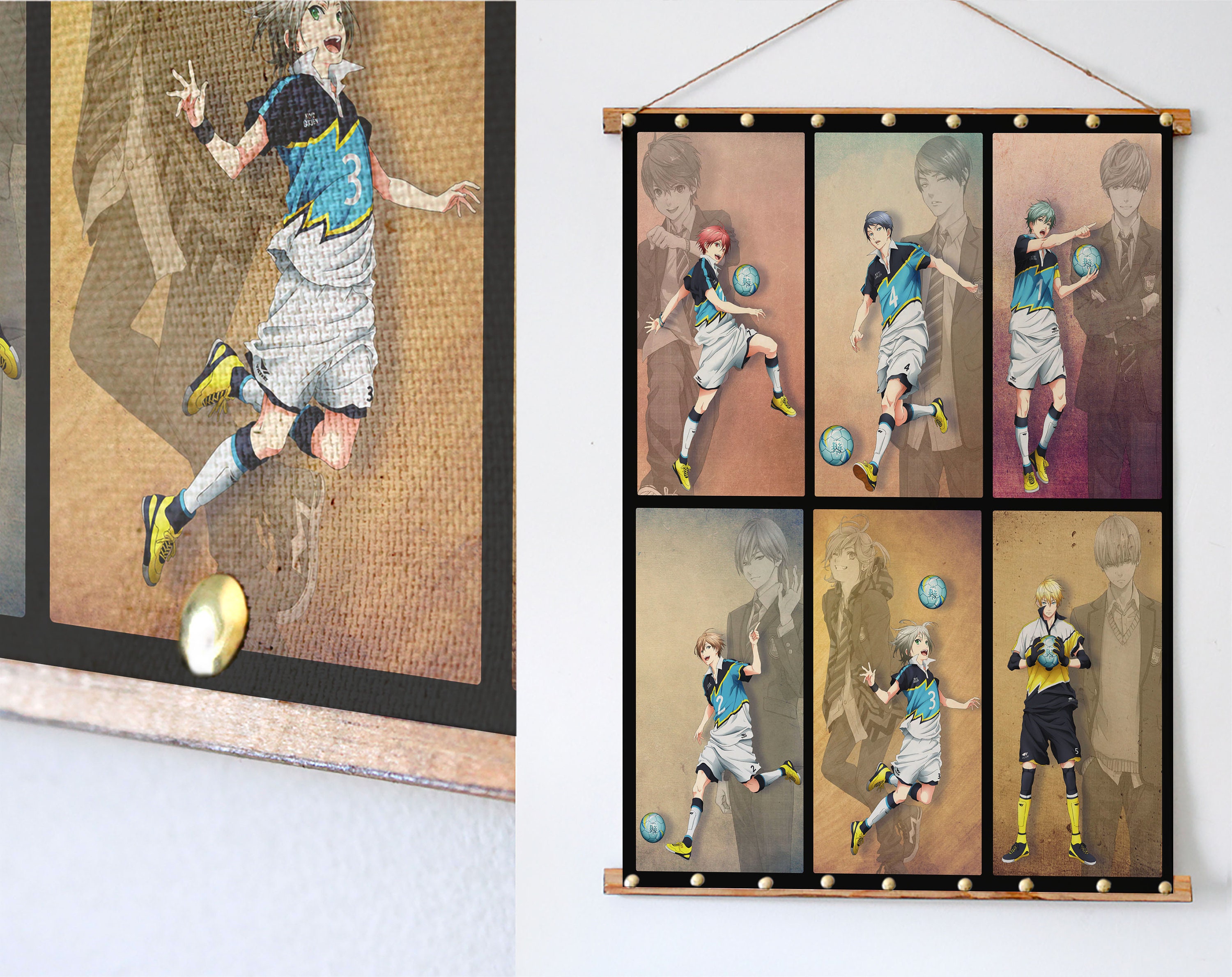 Futsal Boys Poster Anime Canvas Print Haru Yamato Soccer - Etsy