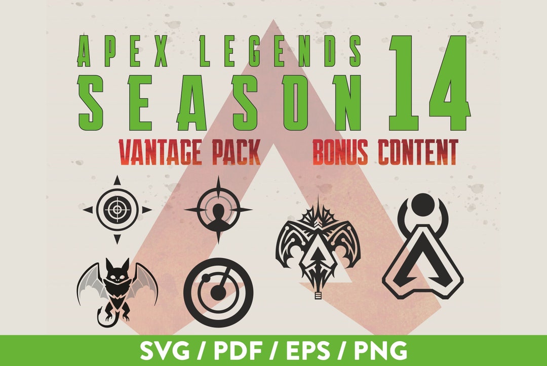 Apex Legends SVG VANTAGE Season 14 Hunted Download | Vector Logo Pack ...